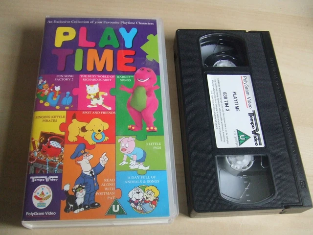 PLAY TIME VHS Video Exclusive Collection Of Playtime Characters £18.00 ...