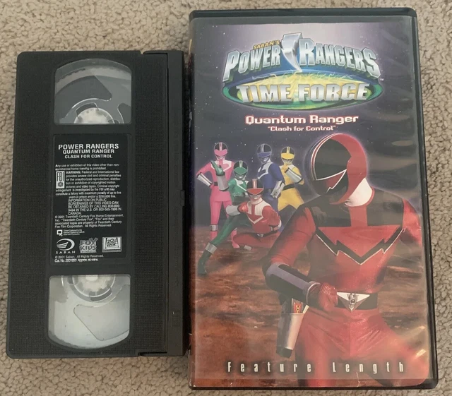 POWER RANGERS VHS Time Force Quantum Ranger, Clash for Control 2001 ...
