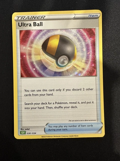 POKÉMON TCG ULTRA Ball 030/034 Clv Pokemon Card Game Classic Holo English EUR 2,18 - PicClick FR