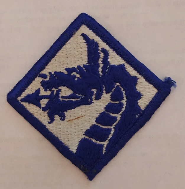 Insigne Tissu Us Army 18th Army Corps 100 Original Ww2 Eur 12 50