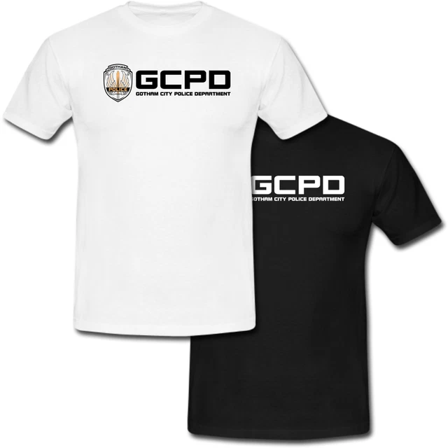THE GOTHAM CITY Police Department GCPD Logo Batman Superman T-shirt USA ...