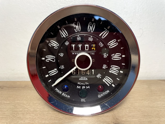 BRITISH JAEGER SPEEDOMETER speedo SN6121/18 1184 Triumph Spitfire MK1 £ ...