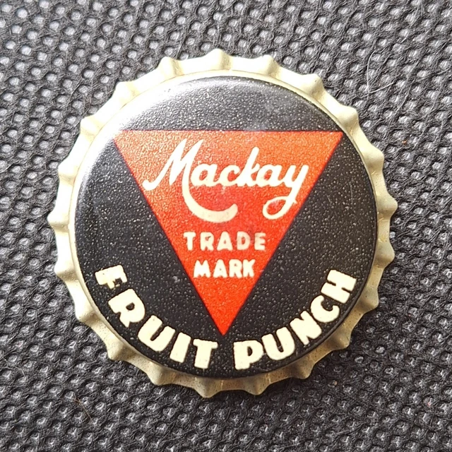 RARE 1950S MACKAY FRUIT PUNCH (Perth, WA) Soft Drink Bottle Cap Crown ...
