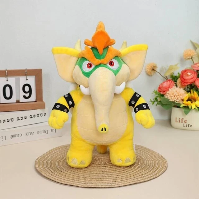 Super Mario Bros Wonder Plush Elephant Bowser Koopa Stuffed Doll Toy