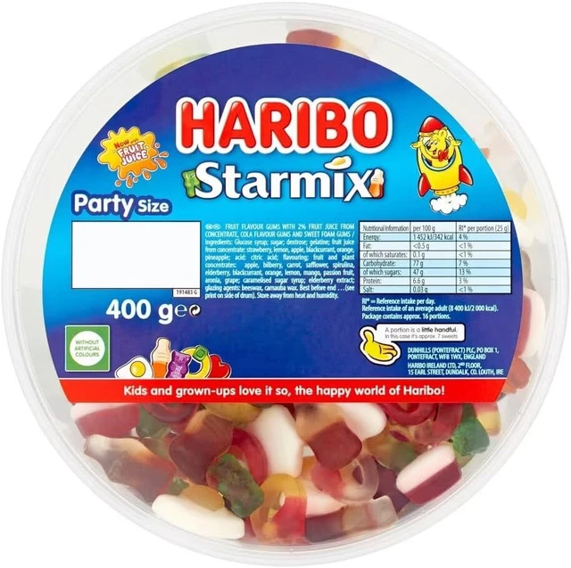 HARIBO 6X400G TUB Bundle: Starmix, Super Mix, Tangfastics, 2.4 KG £29. ...