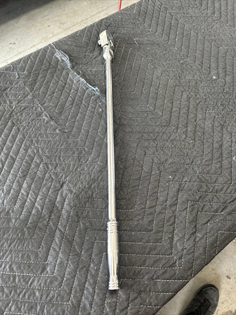 SNAP ON SLF80A 1/2” drive long flex head chrome handle ratchet 24” EUR ...