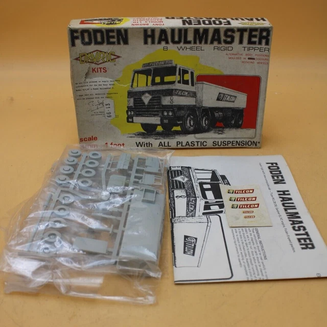 DAVRIC 702 1:72 Scale Foden Haulmaster 8-Wheel Rigid Tipper - Boxed ...