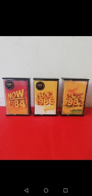NOW THATS WHAT I Call Music Anniversary Cassette Bundle 1984 86 87 Play ...