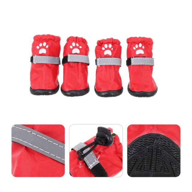 4 PCS OUTDOOR Shoes for Dogs Feet Protector Rain Waterproof Boot $22.79 ...