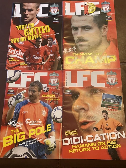 LIVERPOOL FC LFC Magazine Bundle x4 issues 59-62 £4.00 - PicClick UK