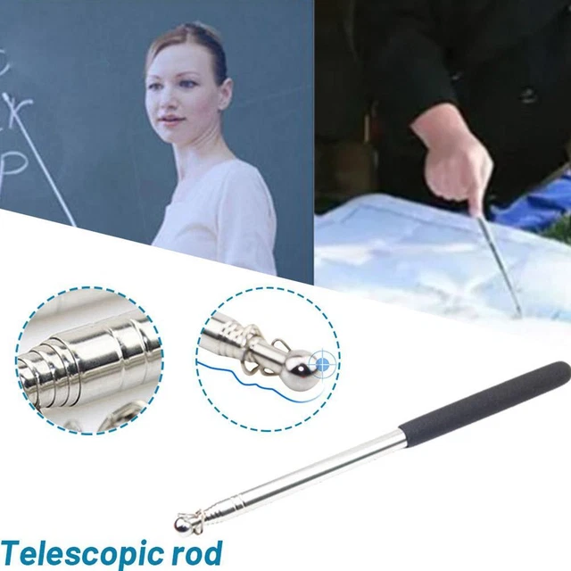 TELESCOPIC TEACHER POINTER Stick Teaching Stick Scalable Stainless ...