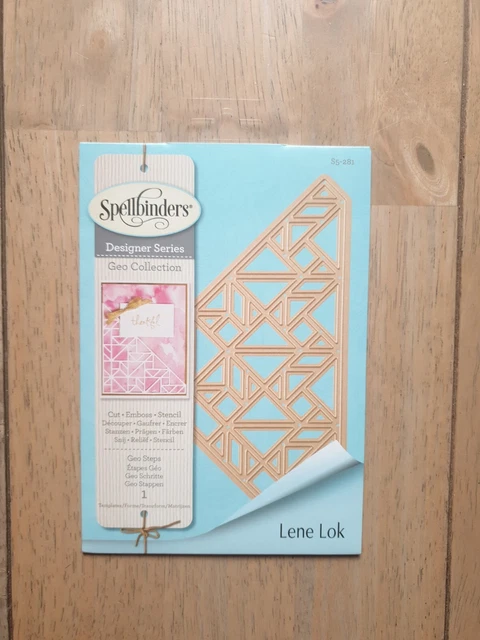 SPELLBINDERS DESIGNER SERIES Geo Collection Geo Steps Geometric NEW AND ...