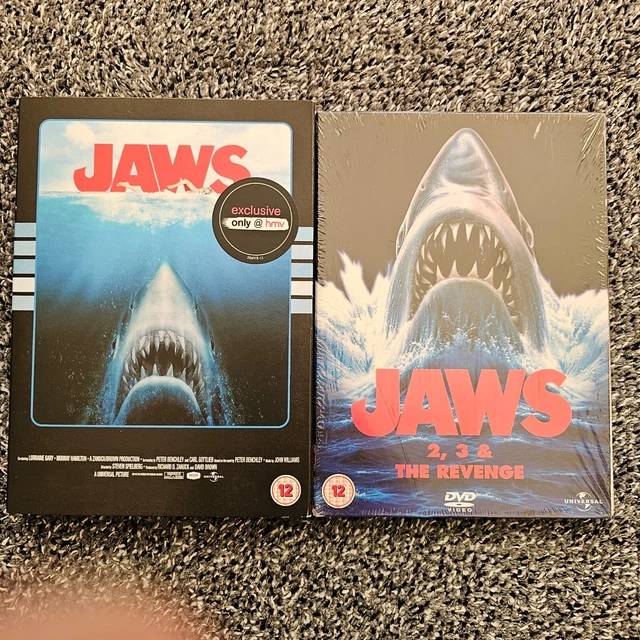 JAWS/ JAWS 2/JAWS 3/Jaws The Revenge DVD Complete Film Set £8.00 ...