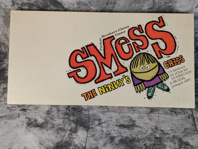 SMESS PARKER’S BROTHERS Ninny’s Chess Board Game 1970 Vintage Complete ...