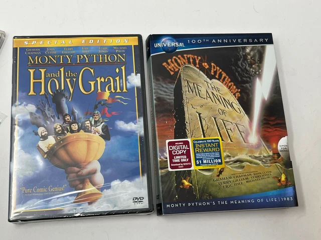 2 NEW DVD Monty Python Lot: Life of Brian Criterion Holy Grail Meaning ...