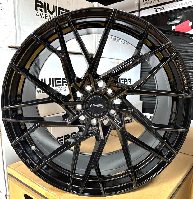 20&/VW TRANSPORTER T6.1/VELOCITY VF5 Flow Formed/Gloss Black/8.5j ...