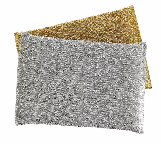 SUPERIO GOLD AND Silver Kitchen Metallic Sponges Scrubber (2 Pack) $6. ...