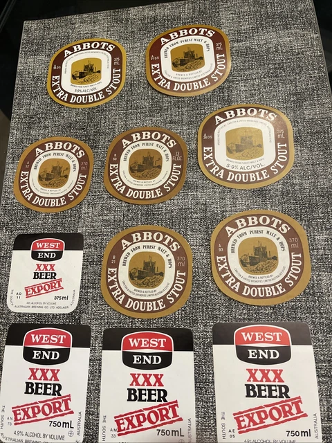 VINTAGE AUSTRALIAN BEER labels unused $4.75 - PicClick