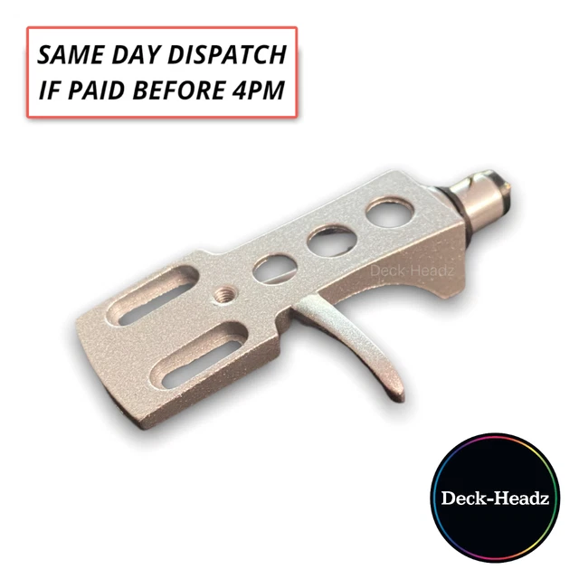 SILVER HEADSHELL WITH Wires for Technics 1200 1210 & All DJ Decks ...