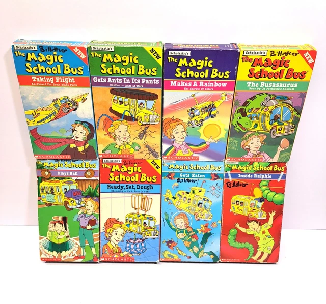 VINTAGE THE MAGIC School Bus VHS Lot Of 8 Educational 90’s Kids PBS ...