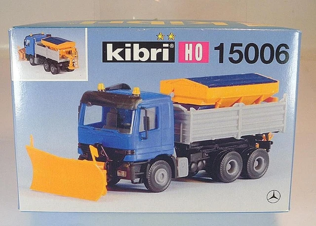 KIBRI H0 BAUSATZ Nr. 15006 Mercedes Benz Actros mit Schneepflug OVP ...