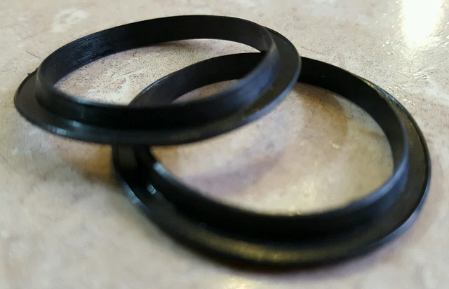 2 X BASIN SINK CLICK CLACK CLICKER WASTE PLUG WASHERS SEAL CENTRE FIN £ ...