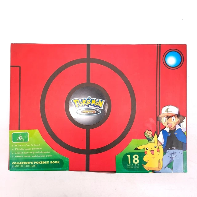 POKEMON JOHTO COLLECTORS Pokedex DVD/Book Box Set - 18 Discs Region 4 ...