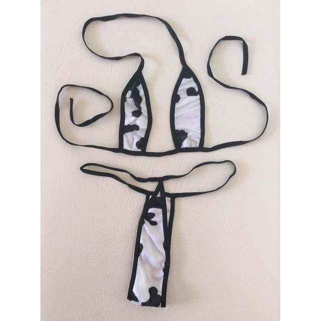 COWGIRL TEARDROP WICKED Micro BIKINI Stripper G-STRING Cow Girl MINI ...