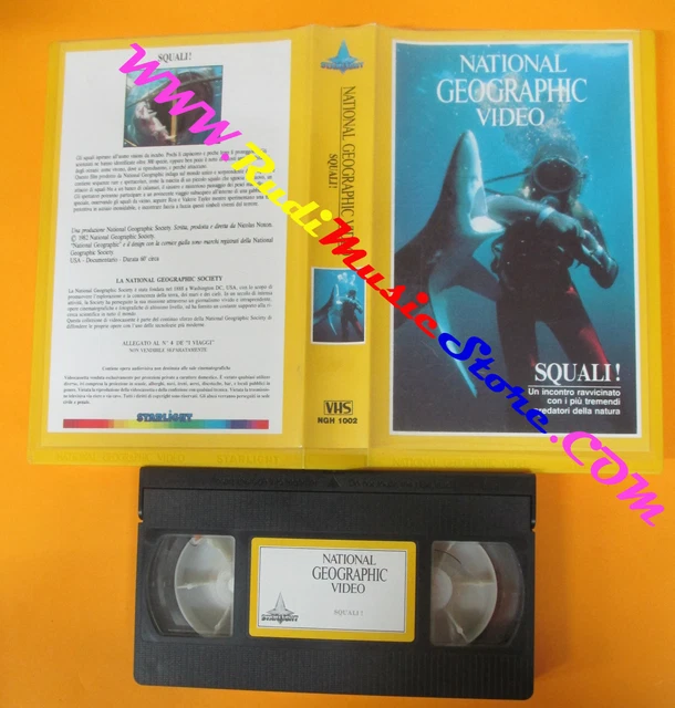 VHS* MOVIE SQUALI!1982 NATIONAL GEOGRAPHIC VIDEO starlight NGH 1002 (F3 ...