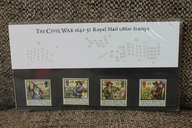 ROYAL MAIL MINT stamps presentation pack - The Civil War 1642- 51 1992 ...