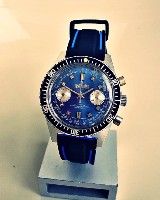VALJOUX 7733-WALIER 60S/70S Movement Diver Chronograph £303.95 ...