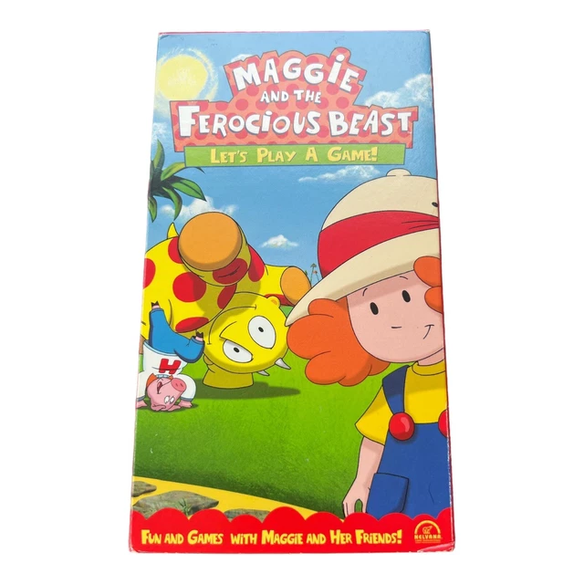 RARE MAGGIE AND The Ferocious Beast Let's Play A Game! VHS Tape English ...