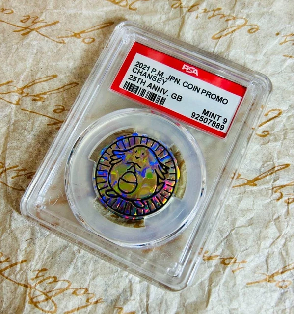 PSA9 POKEMON COIN Promo CHANSEY 25TH 2021 Japan EUR 254,16 - PicClick DE