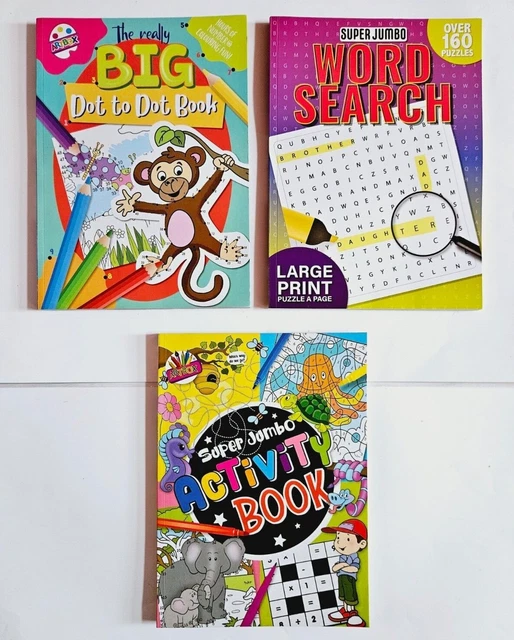 ACTIVITY WORDSEARCH DOT to dot Children Kids Puzzle Books A4 £3.25 ...