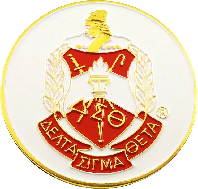 DELTA SIGMA THETA Classic Round Car Badge [White - 2.75"] $20.15 ...
