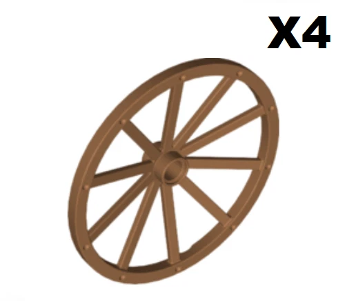 LEGO® LOT OF 4 Large Wheel Cart Ø56 Spoked Wheel Nougat 33212 NEW £6.77 ...