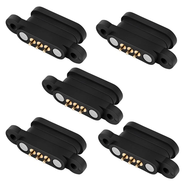1X(5 PAIRS SPRING Loaded Magnetic Pogo Pin Connector 3 Positions ...