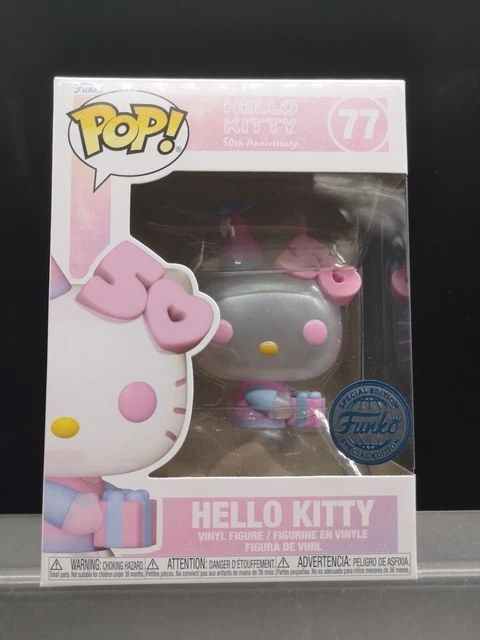 FUNKO POP HELLO Kitty 50th Anniversary Asia Pacific Exclusive #77 HOLDING GIFT £23.50 - PicClick UK