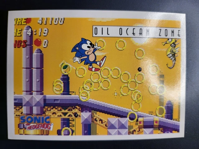 1993 TOPPS SONIC the Hedgehog Oil Ocean Zone Card #30 EUR 3,31 ...