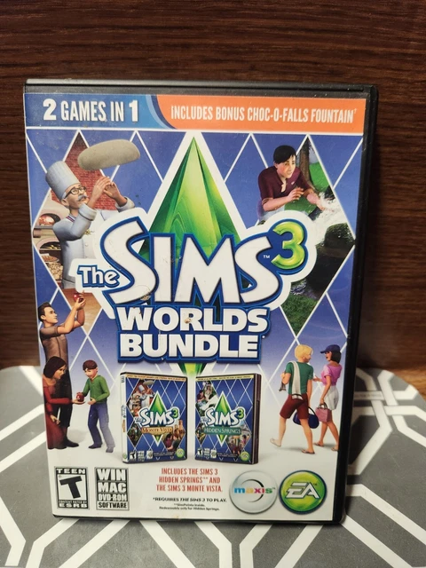 SIMS 3 WORLDS Bundle - 2 Games in 1 Monte Vista & Hidden Springs - PC ...