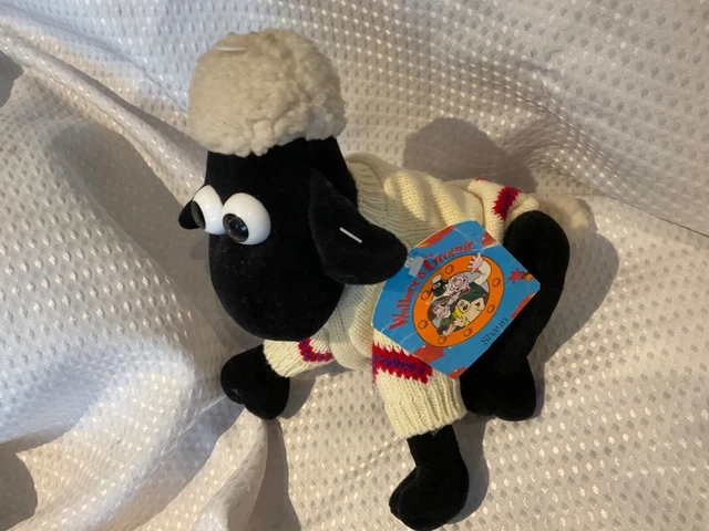 VINTAGE SHAUN THE Sheep Plush 10” Soft Toy 1989 With Tags soft toy £9. ...