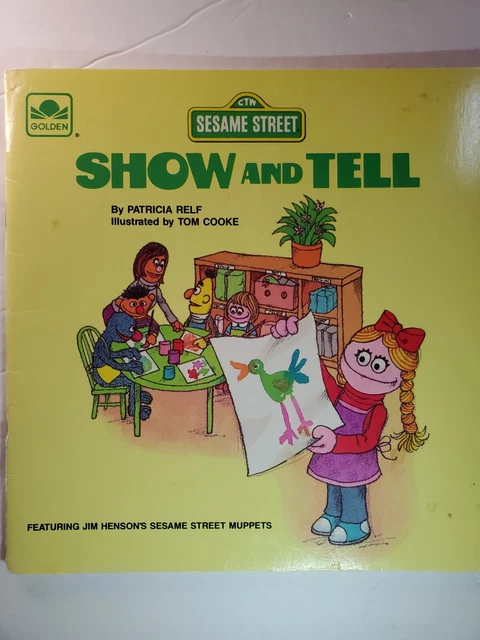 SESAME STREET SHOW and Tell Book by Patricia Relf 1983 $5.40 - PicClick CA