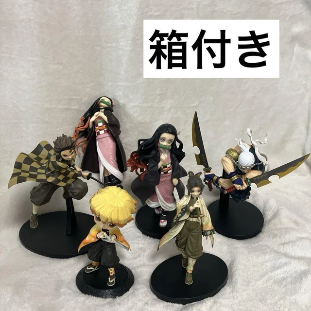 LOTTO 6 FIGURE Demon slayer Tomioka Tanjiro Nezuko Zenitsu Shinobu ...