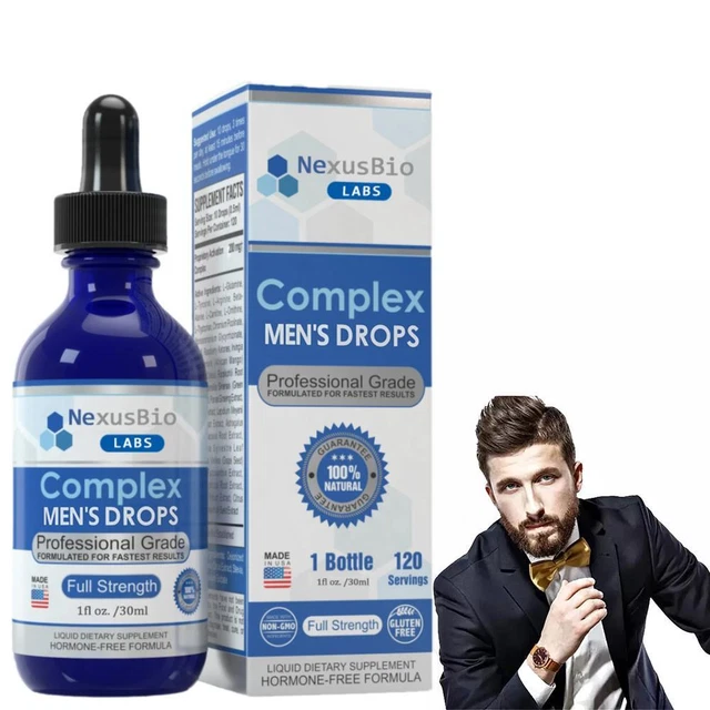 NEXUSBIO LABS COMPLEX Men's Drops, Secret Drops for Strong Men 30ml ...