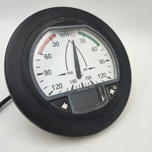 SIMRAD IS15 R WIND Instrument Display Unit 22094 f/ Wind Transducer ...