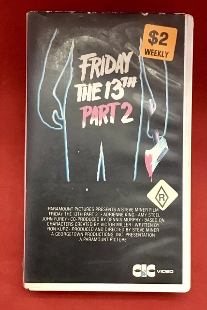 FRIDAY THE 13TH Part 2 VHS Retro Vintage Video Cassette CIC Video ...