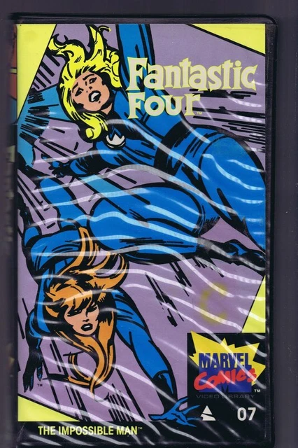 1985 PRISM FANTASTIC Four Marvel VINTAGE VHS Cassette Clamshell Spider ...