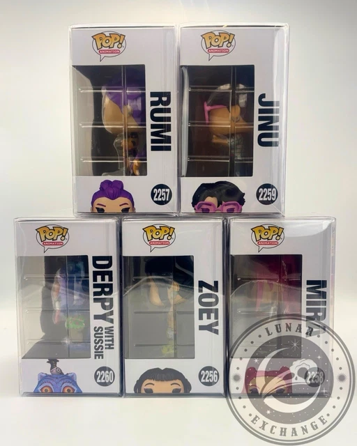 FUNKO POP! ANIMATION KPOP Demon Hunters Complete Set of 5 + Protectors ...