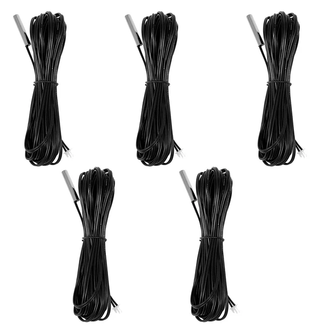 5PCS NTC THERMISTOR accuracy temperature sensor 10K 1% 3950 Waterproof ...