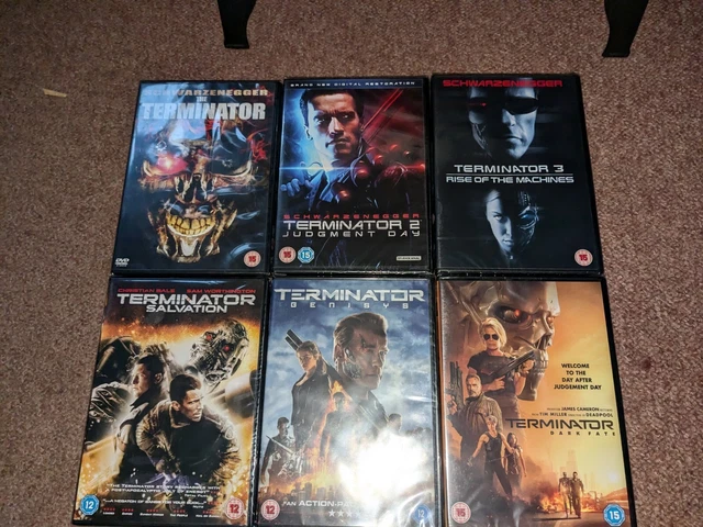 TERMINATOR DVD COLLECTION Bundle 6 Film Set Dark Fate Arnold ...